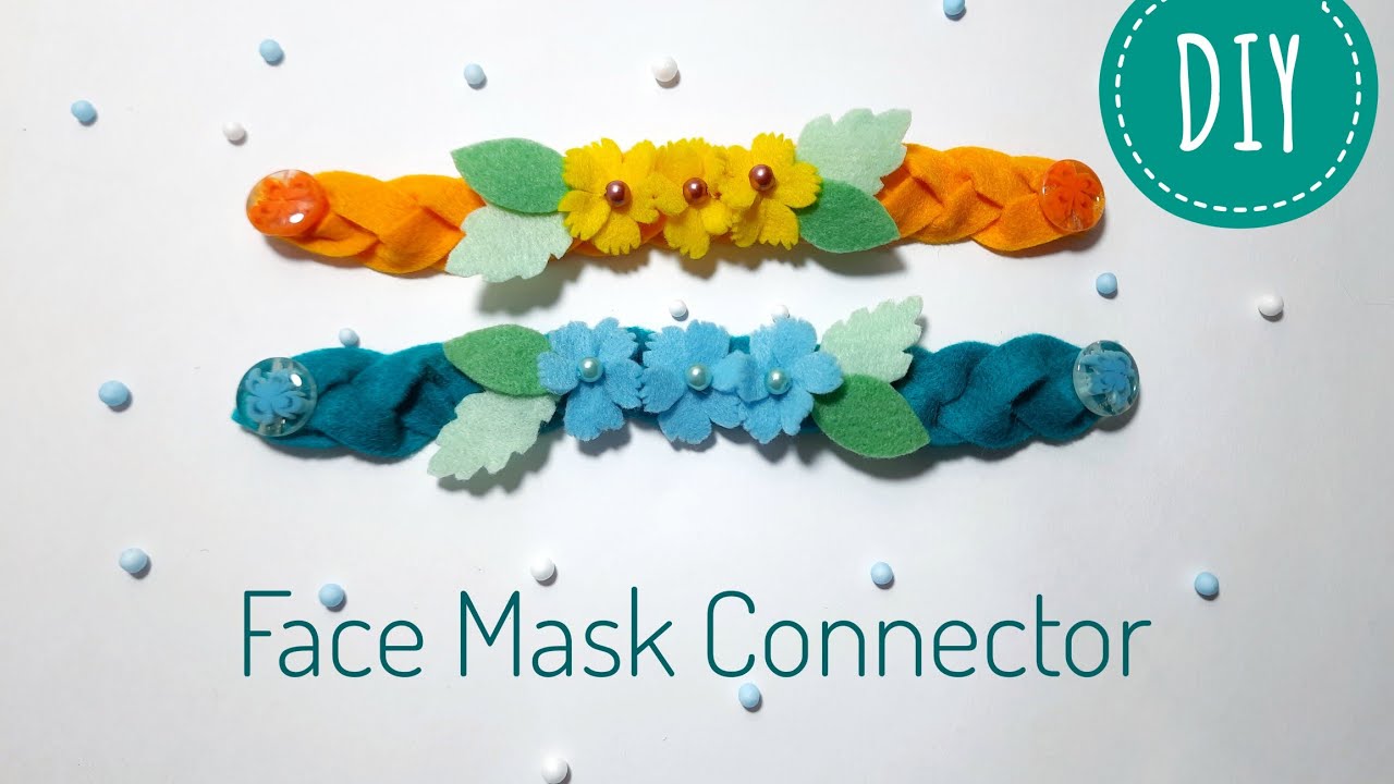 Konektor Masker dari Flanel | Konektor Masker Hijab || Felt Face Mask ...