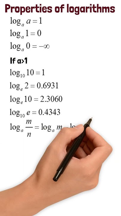 Property Of Logarithms - YouTube