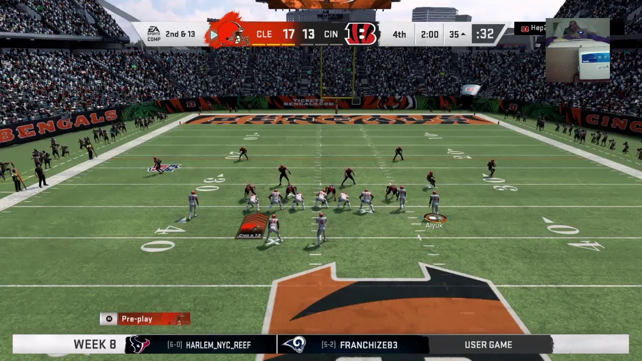 GAMETIME WK 8 CLE VS CIN - YouTube