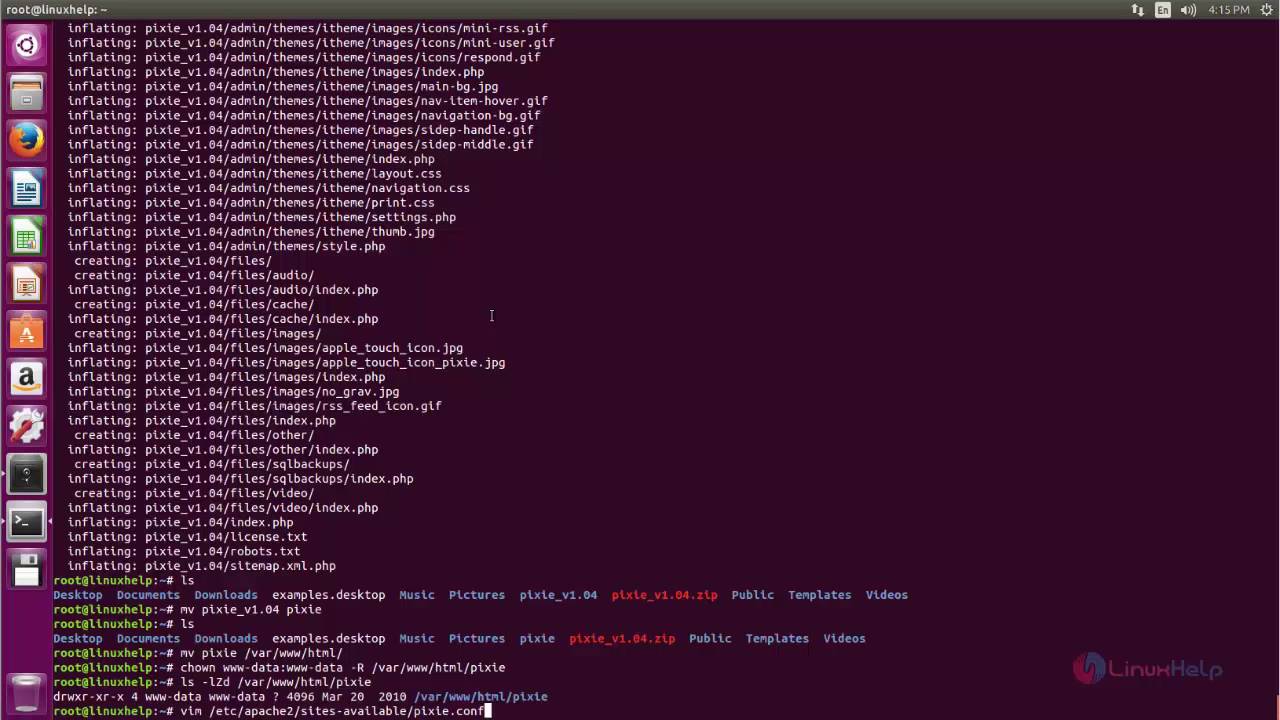 How to install Pixie CMS in Ubuntu - YouTube