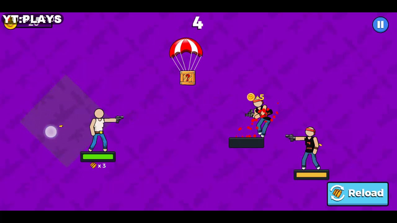 The Gunner: Stickman Weapon Hero "score 7" / Android app - YouTube