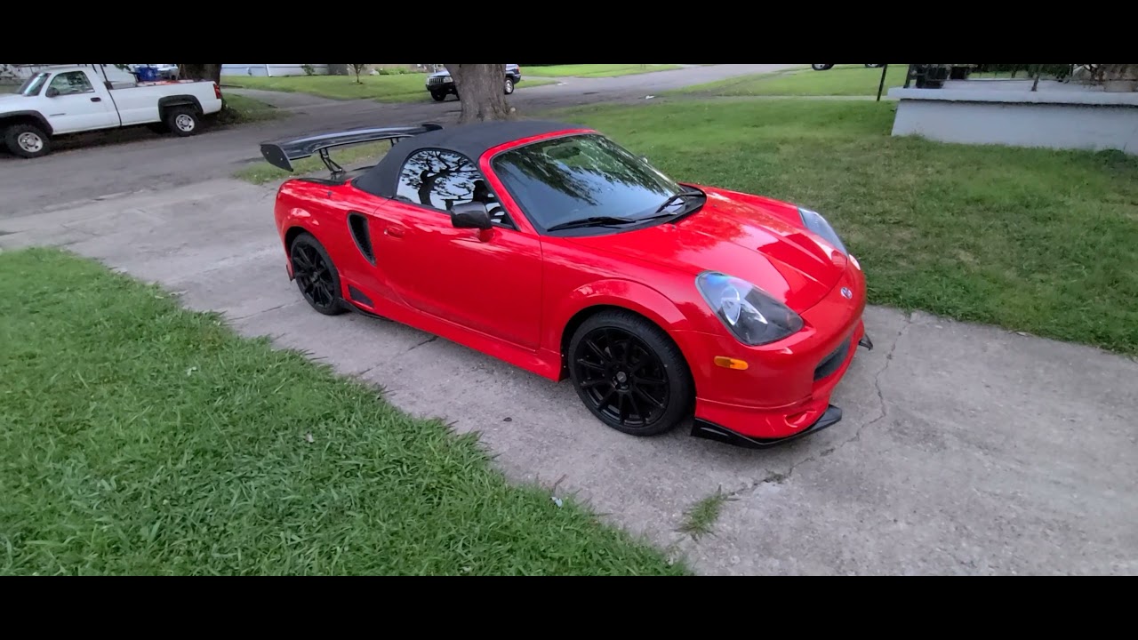 my 02 toyota mr2 spyder (part 7) the body kit- plus engine lid/vent ...