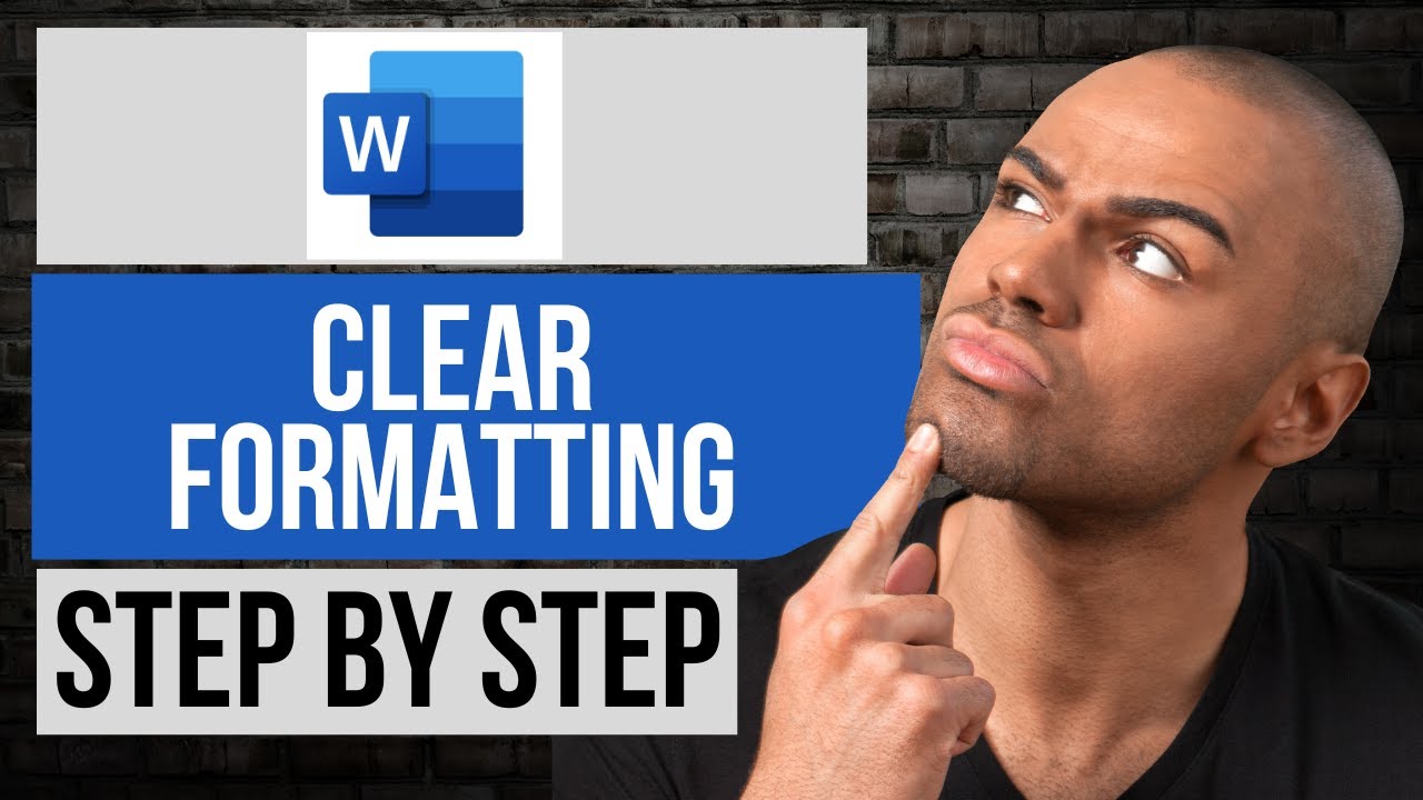 How to Clear Formatting in Microsoft Word — Step by Step Word Tutorial ...
