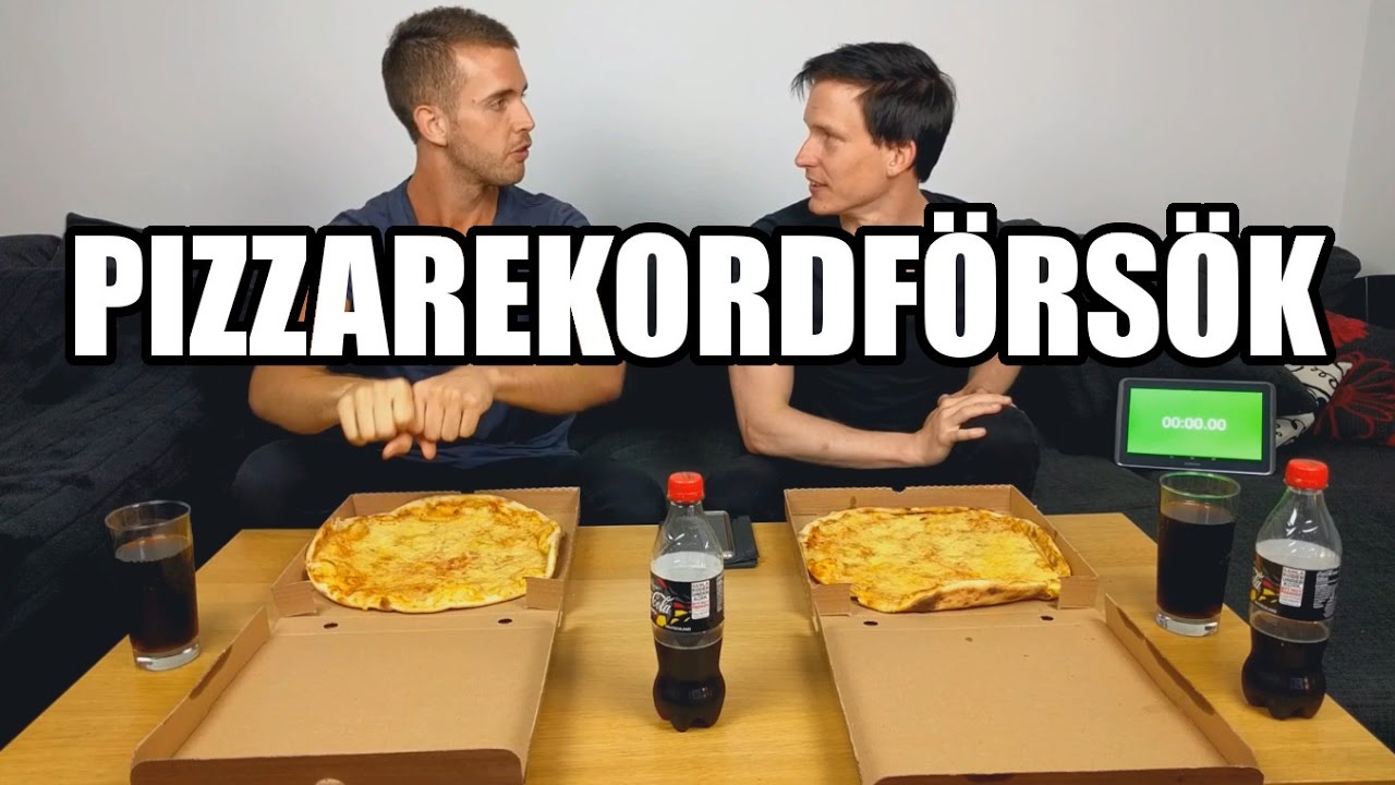 Äter en hel pizza på mindre än 4 minuter - YouTube