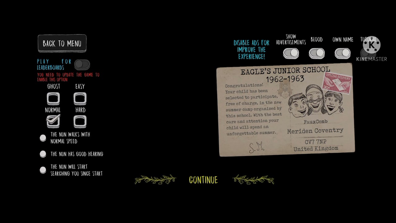 Evil nun outwitt mod menu gameplay - YouTube