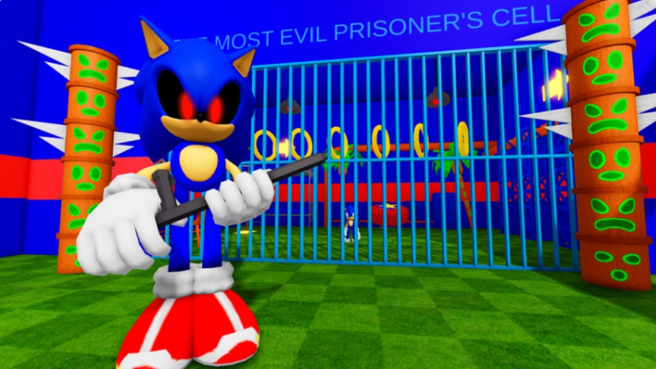 SONIC EXE.S PRISON RUN OBBY #roblox # robloxgaming1m - YouTube