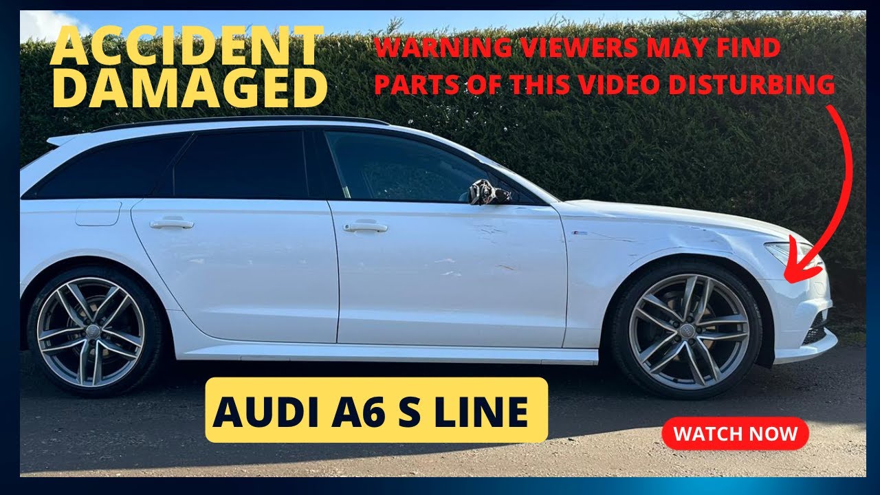 500 MILE TRIP FOR A CRASH DAMAGED AUDI A6 S-LINE PART 1 - YouTube