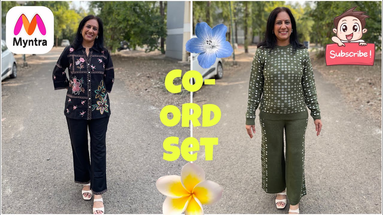 Myntra elegant co-ord set budget friendly &very beautiful 💕 ️ - YouTube