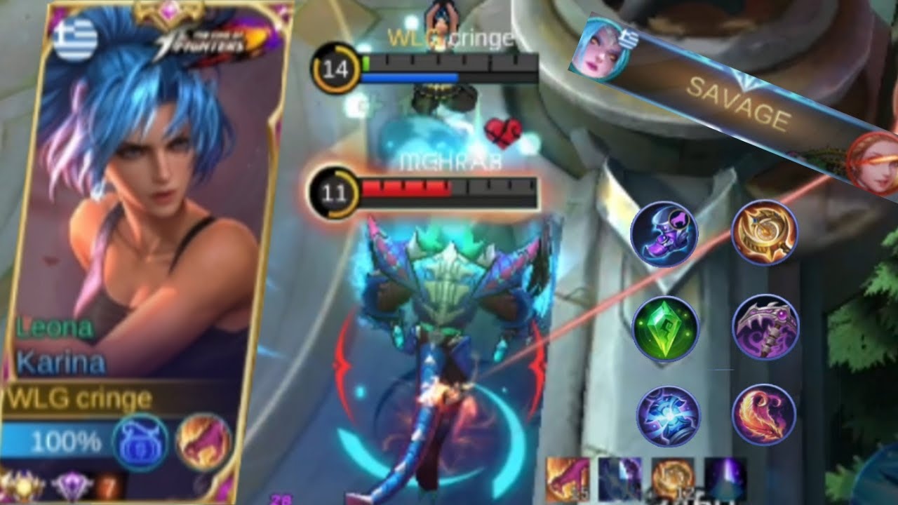 KARINA 0,5 SECOND KILL WITH THIS BUILD!!!|MLBB - YouTube