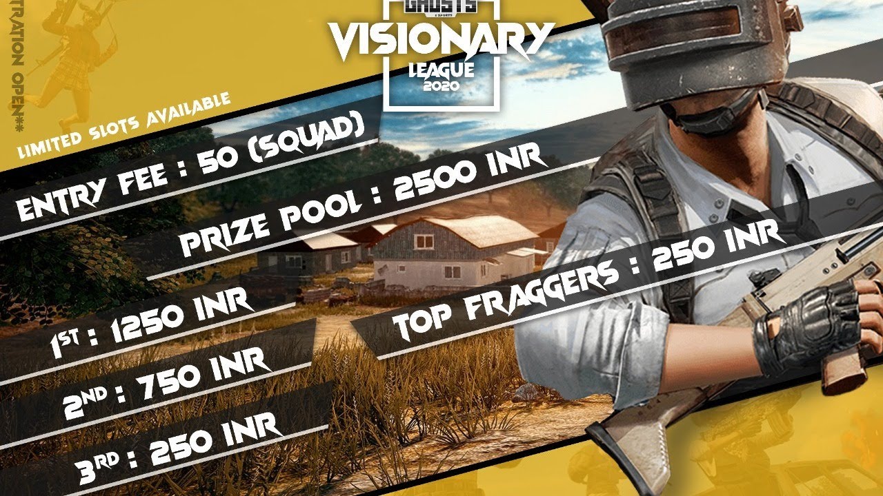 Pubg Mobile | 2500 prize pool | Visionary League organised by GHOSTS ...