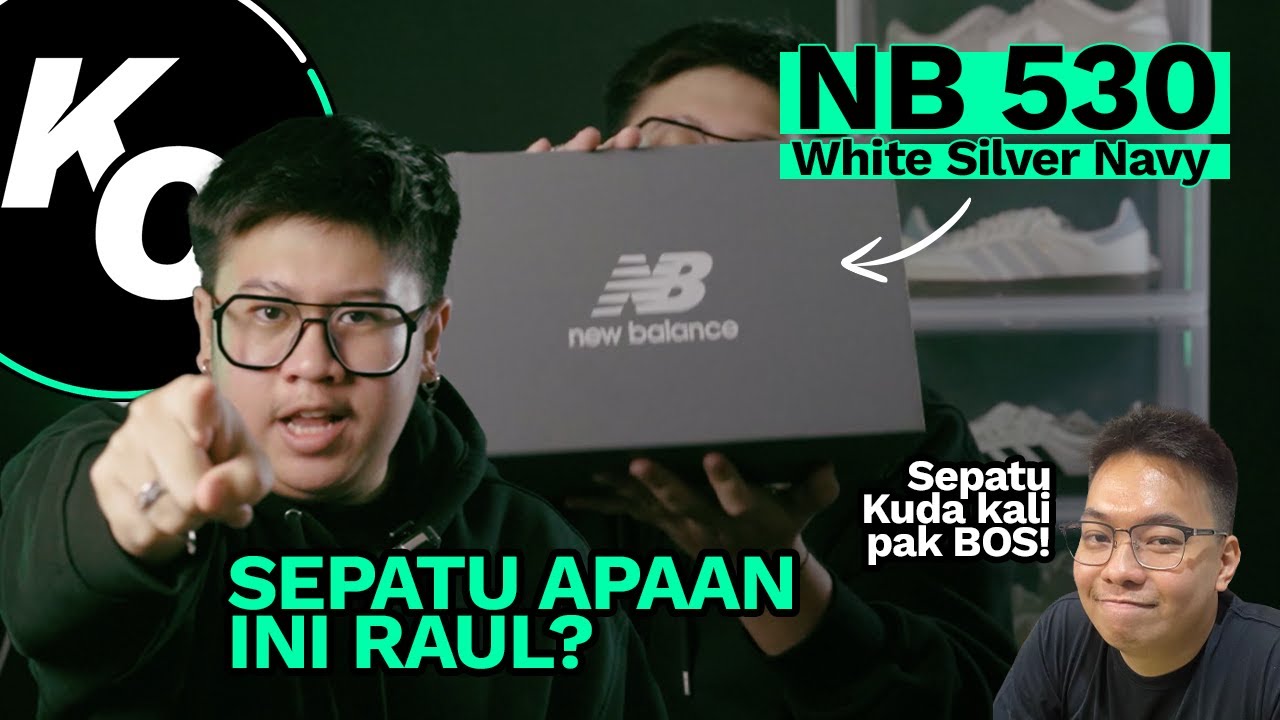 REVIEW SNEAKERS YANG MENGALAHKAN ADIDAS SAMBA!! NB 530 WHITE SILVER ...