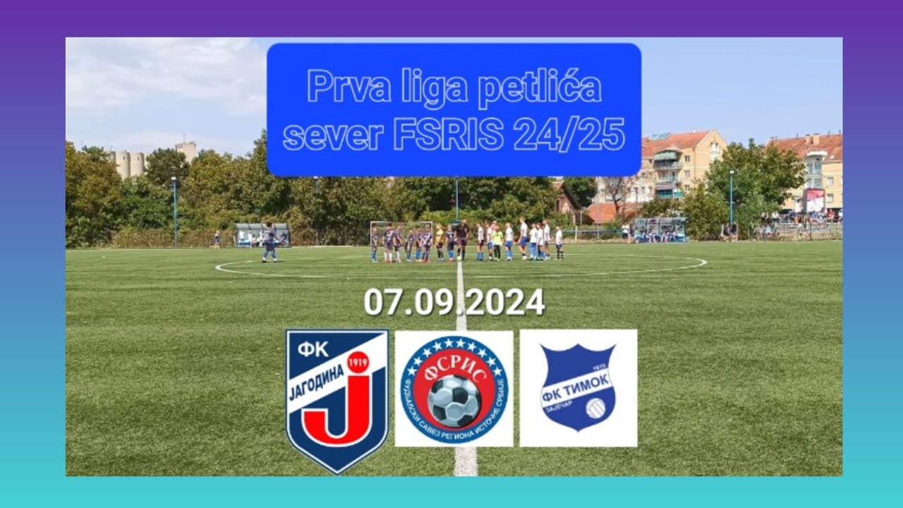 GFK JAGODINA - FK TIMOK 1919 ZAJEČAR 9:1 (5:0) Prva Liga Petlića "Sever ...