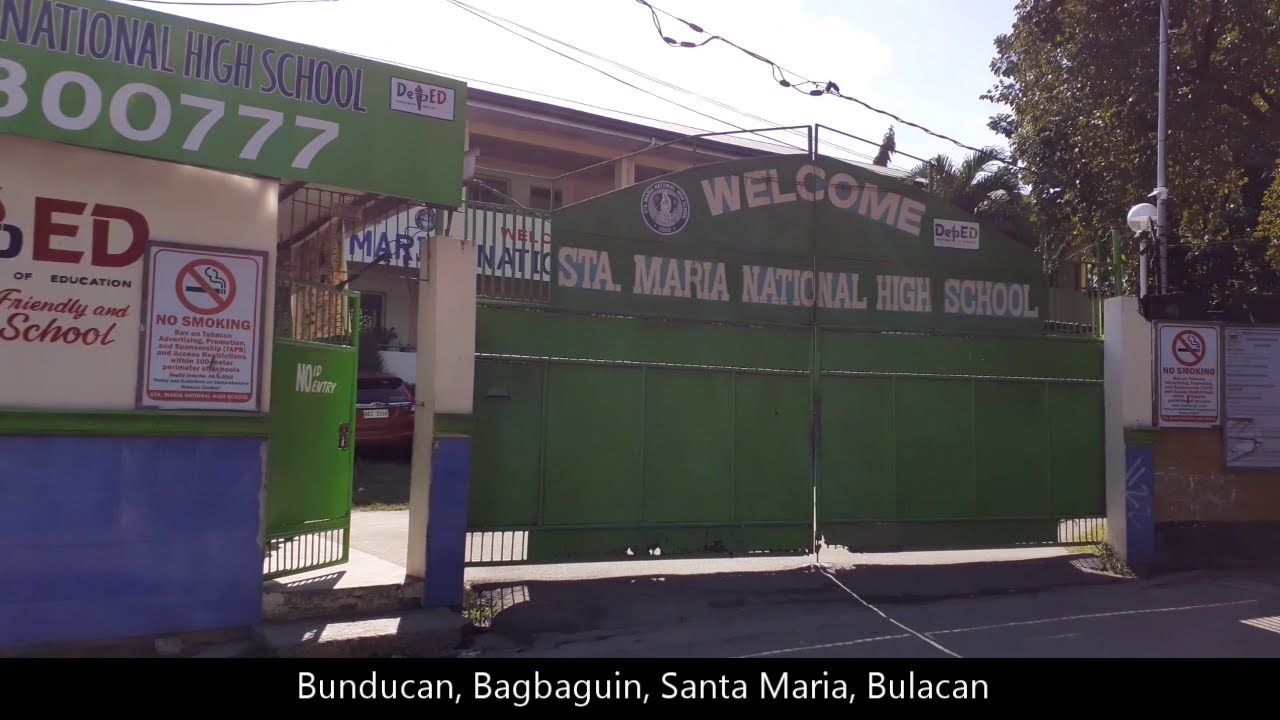 Sta. Maria National High School Video Campaign - YouTube