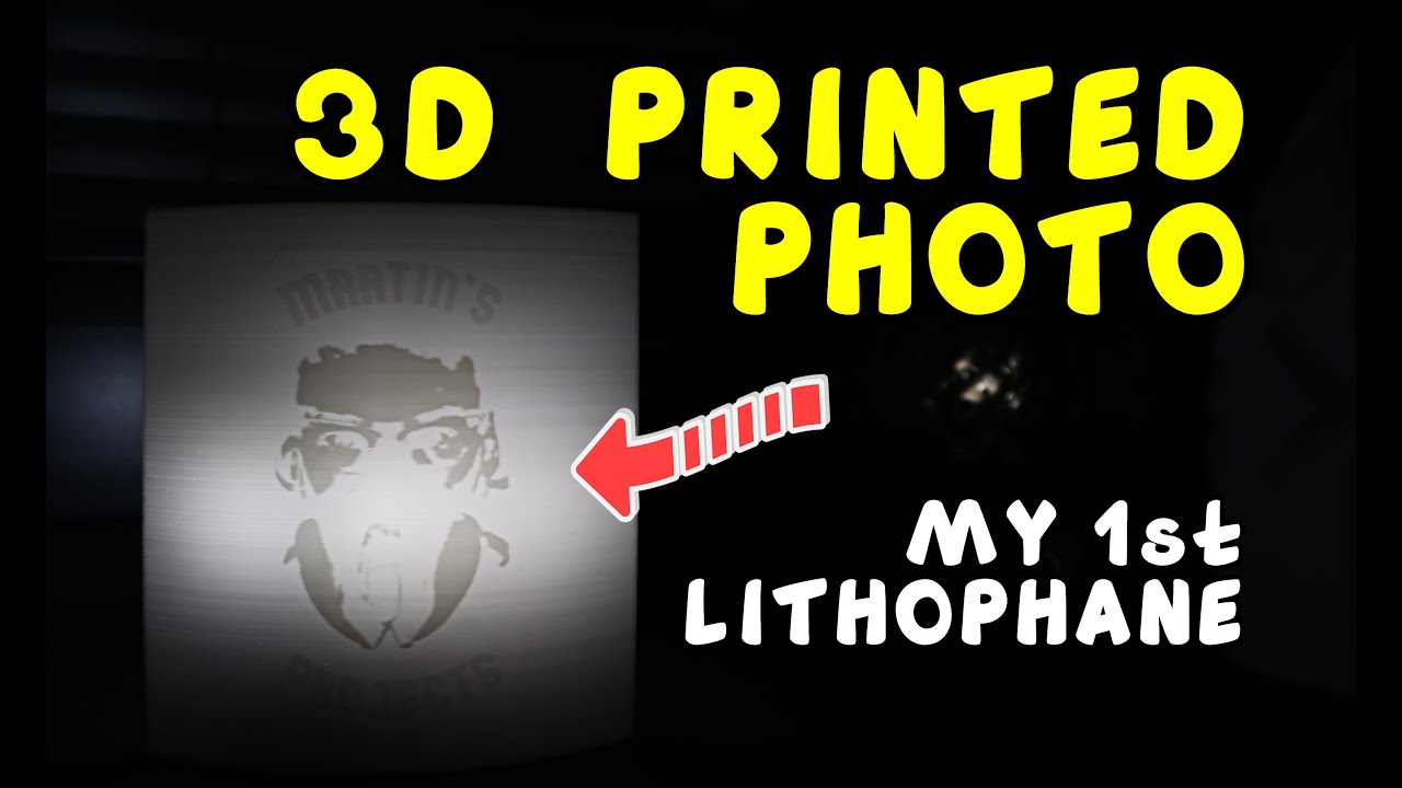 3D Printing Your Photos - Lithophanes - 1st TEST - YouTube