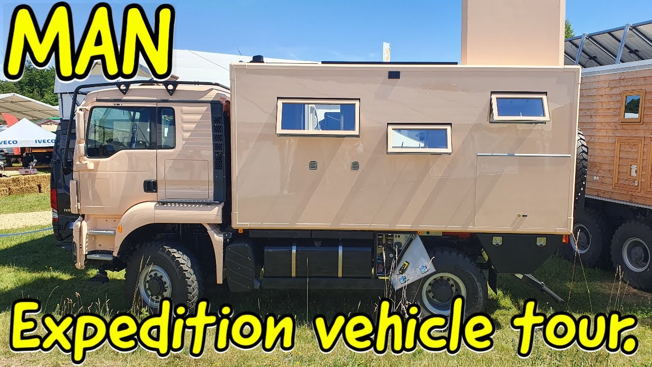 MAN 4x4 expedition vehicle tour. - YouTube