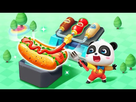 MEMBUAT MAKANAN CEPAT SAJI BURGER HOT DOG LEZAT BERSAMA KIKI BAYI PANDA ...