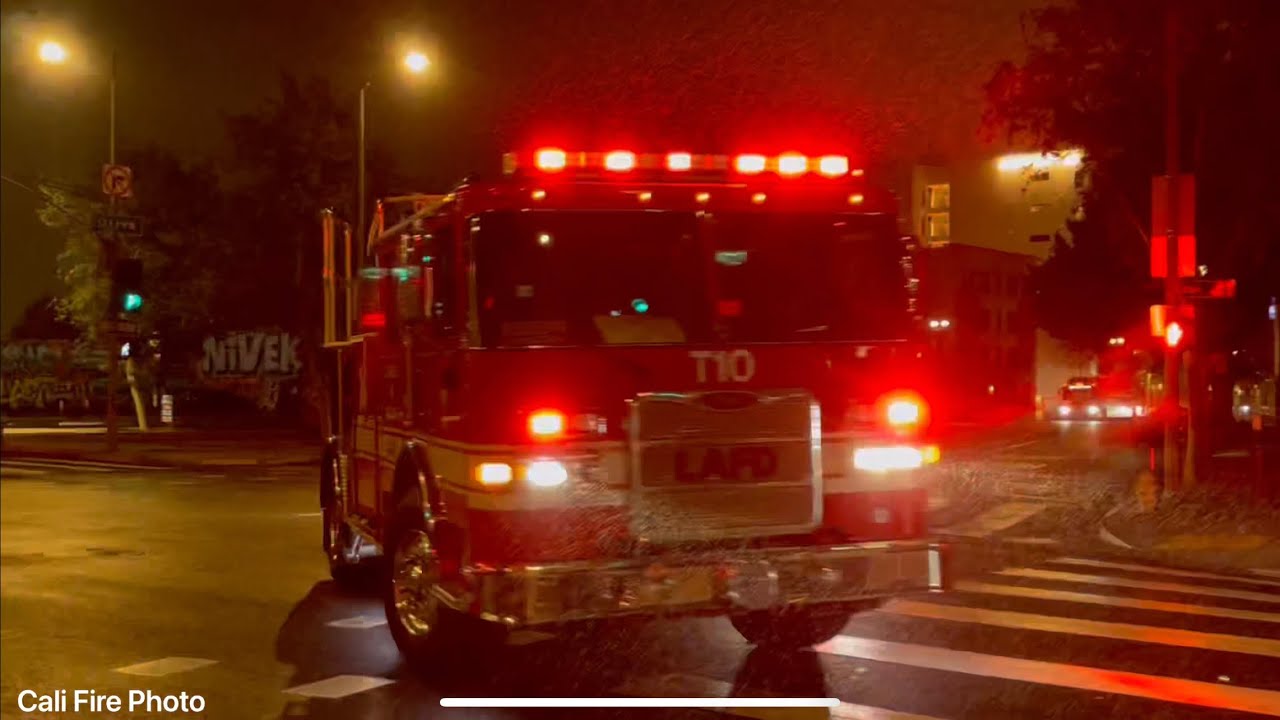 ( NEW TRUCK, 1ST CATCH ) LAFD Light Force 10 With New Truck 10 ...