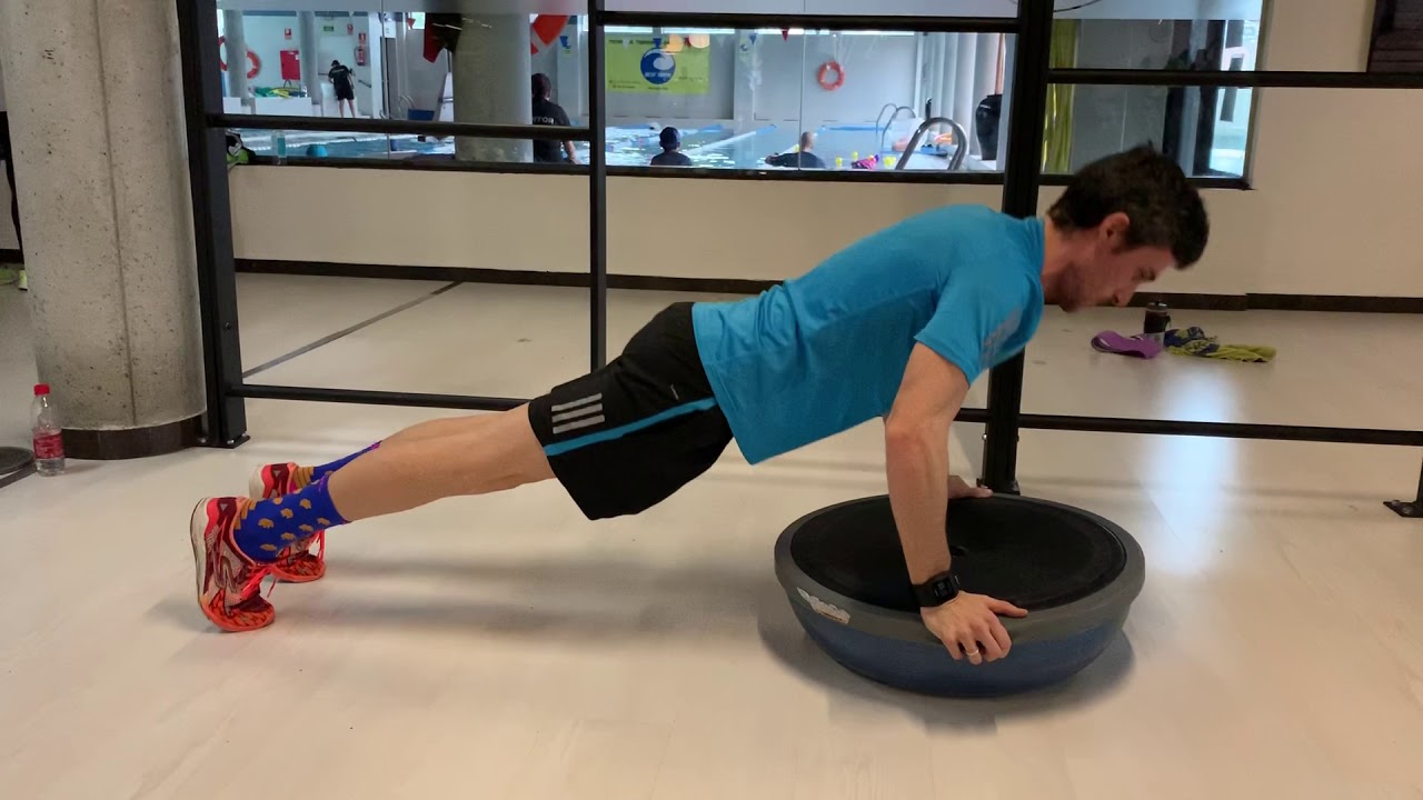 Bosu push ups - YouTube