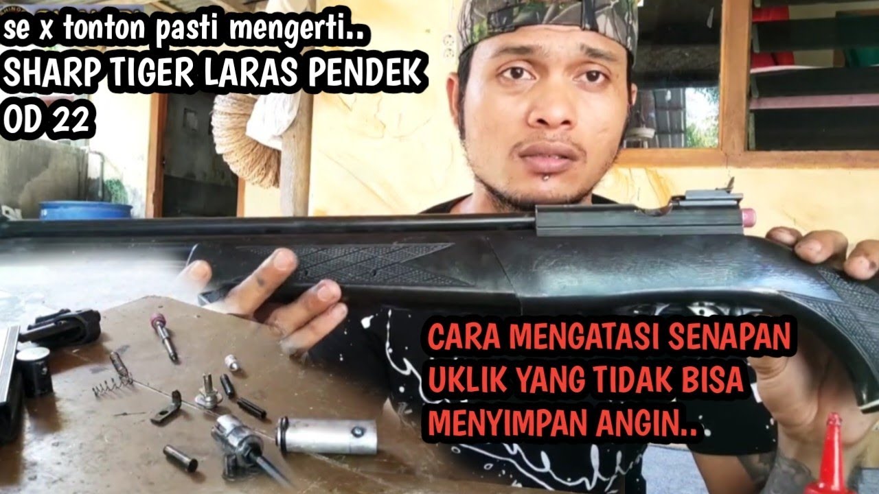 cara mengatasi senapan sharp tiger yang jebol saat di pompa.. pasti ...