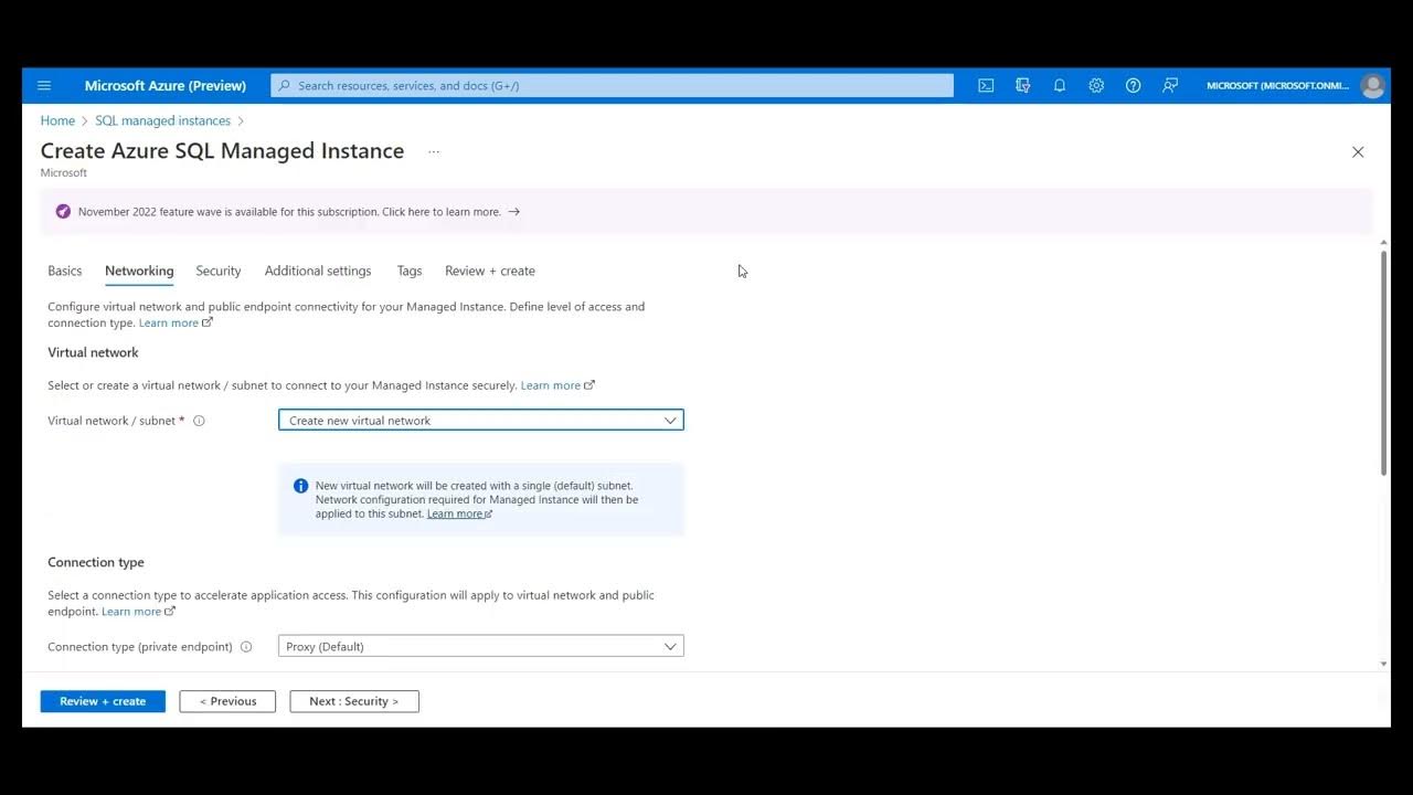Move Azure SQL Managed Instance to another subnet or virtual network - YouTube