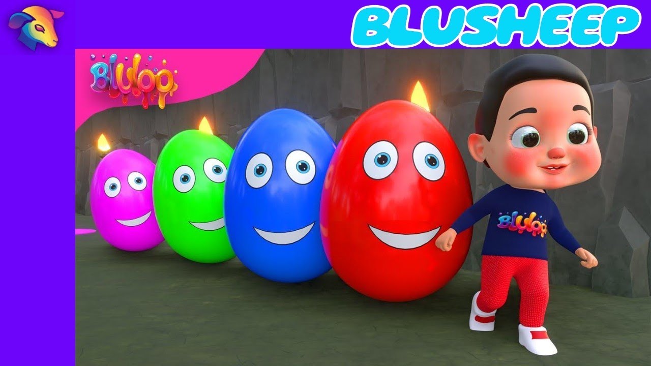 Blu Explores Colorful Surprise Eggs | Yes Yes Playground Song ...