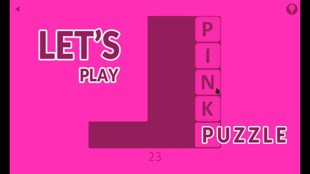 PINK | Gameplay Pt. 2 | Levels 17-25 | Puzzle game | Bonte Games - YouTube