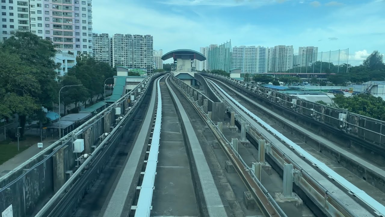 Punggol LRT East Loop Cove LRT Station to Kadaloor LRT Station - YouTube