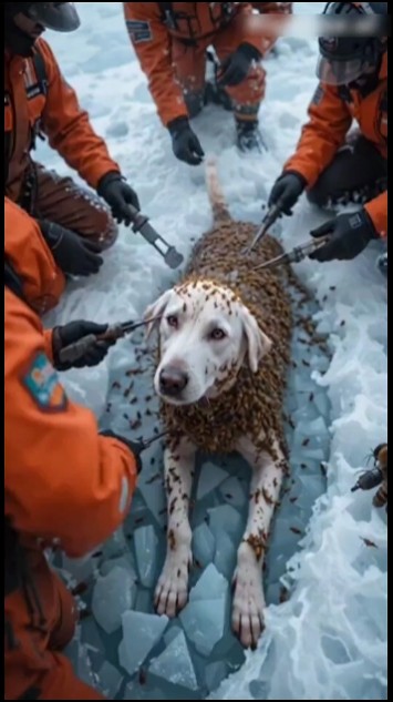 Rescue Mission: Removing Millions of Barnacles from Injured Dog in Snow ...
