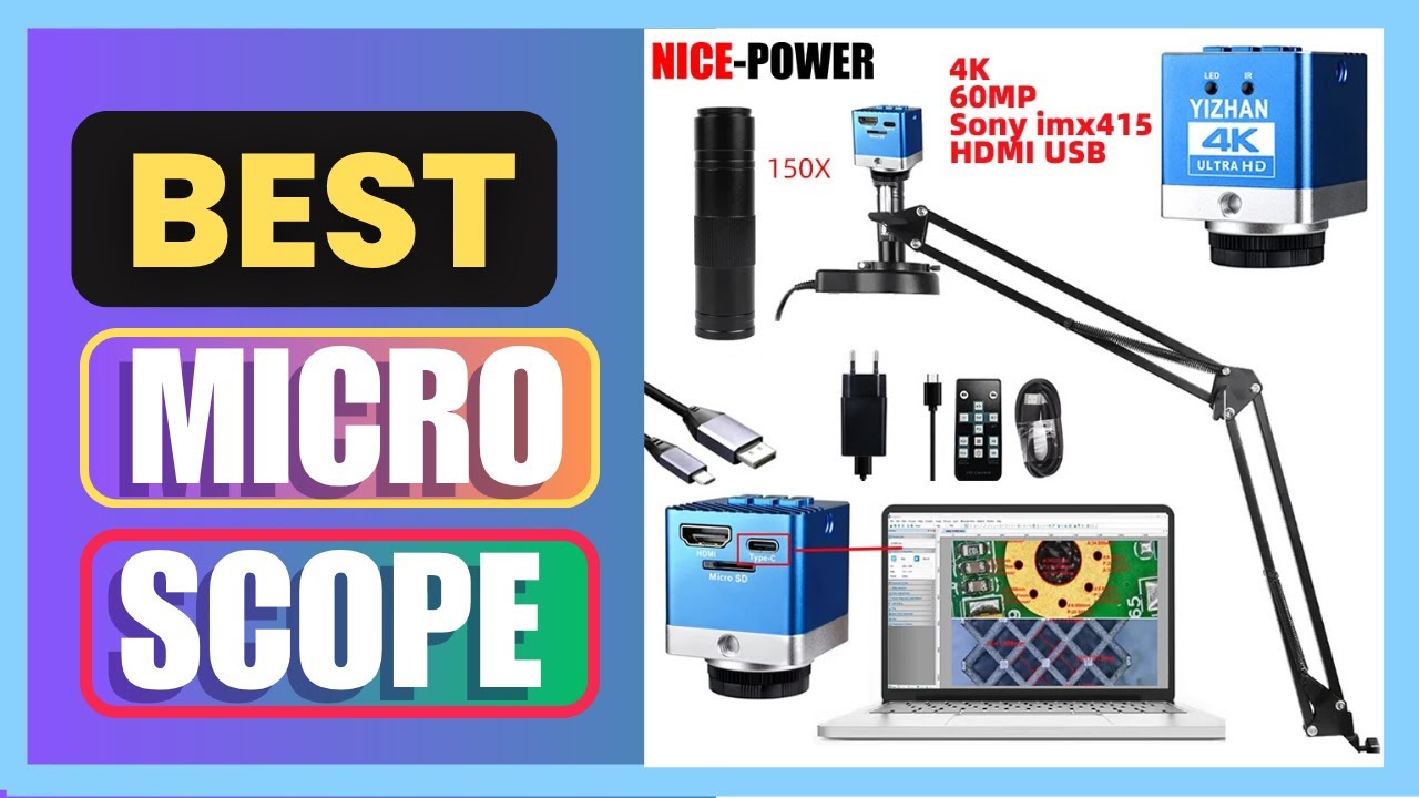 Best 4K 60MP Soldering Microscope for Electronics, - YouTube
