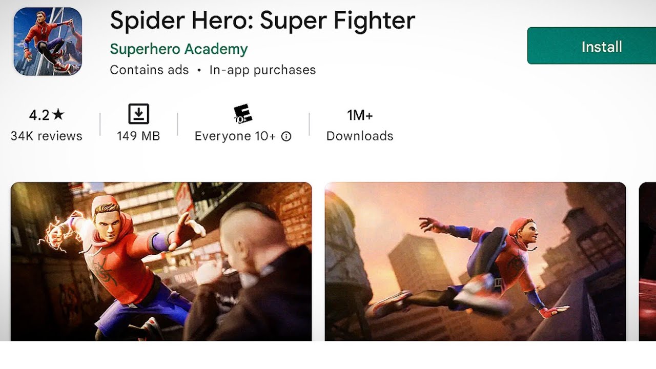 Spider Hero: Super Fighter new download Android game - YouTube