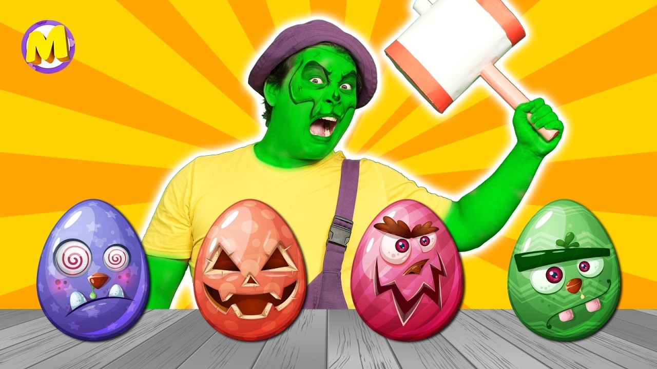 Zombie Surprise Eggs + Zombie Finger Family | Millimone | Kids Songs ...