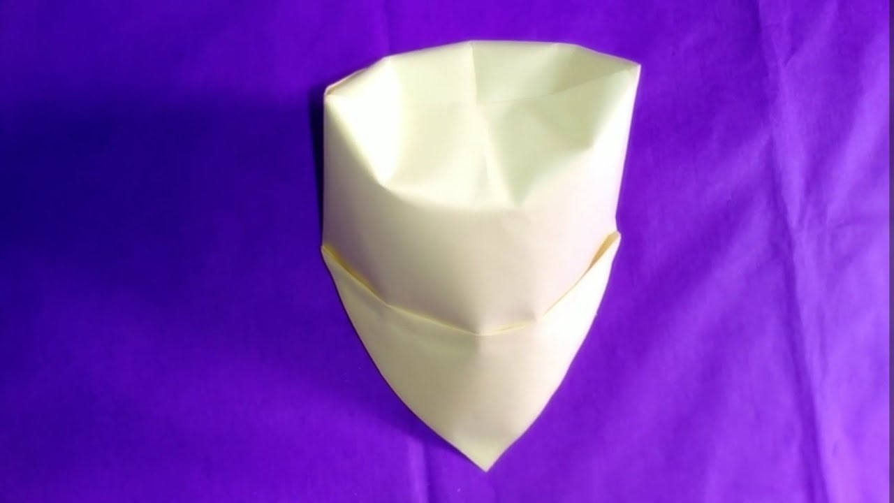 how To make paper cap origami for kids ? - YouTube