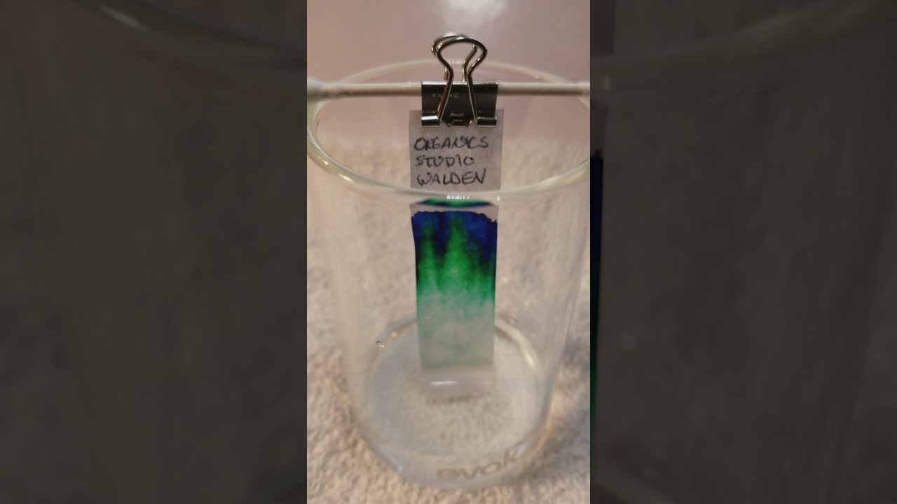 Ink Chromatography: Organics Studio Walden Pond Blue - YouTube