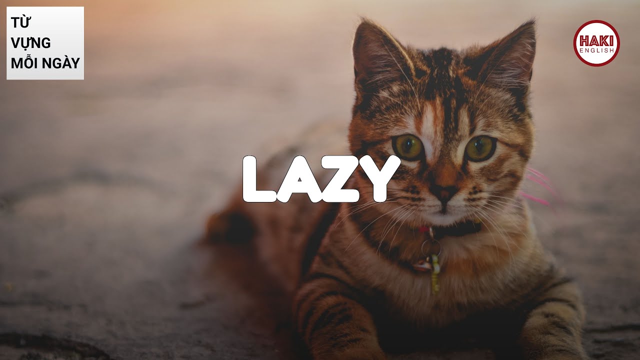 LAZY | Phát âm - Giải nghĩa - Ví dụ | Từ vựng tiếng Anh - YouTube