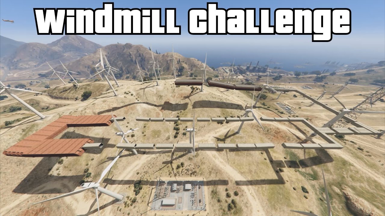 GTA 5 Online - Windmill Challenge #6 (Fun Modded Race) - YouTube