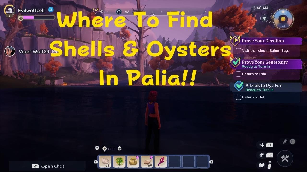 Where To Find SHELLS & OYSTERS In PALIA - YouTube