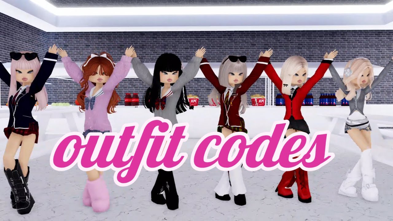 SCHOOL OUTFIT CODES RH DANCE STUDIO BLUSH FASHION DOLL ROBLOX 2024(PART7) - YouTube
