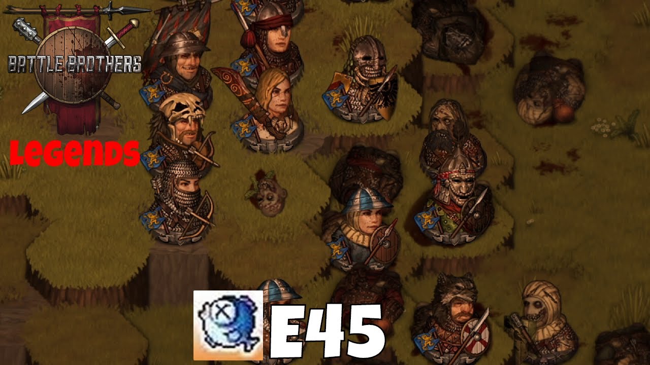 Battle Brothers - E45 Undead Treasures - Legends Mod Berserker - YouTube