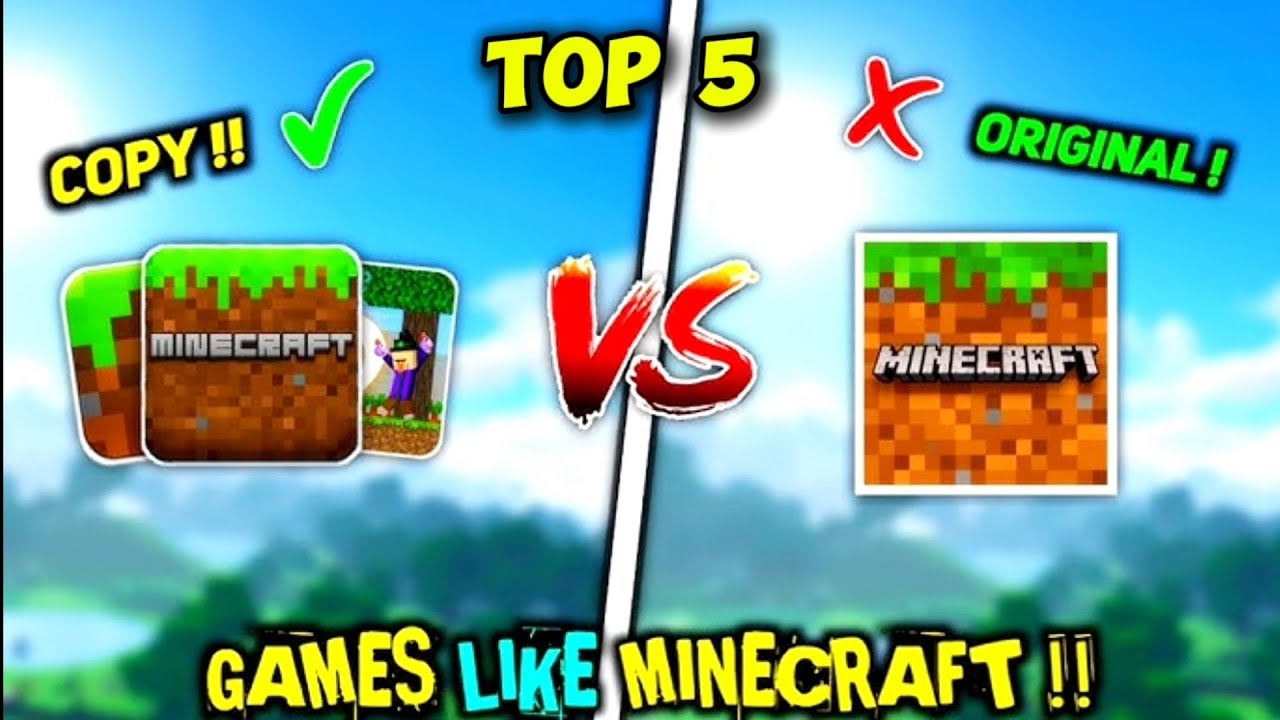 Top 5 best games like Minecraft | games better than minecraft - YouTube