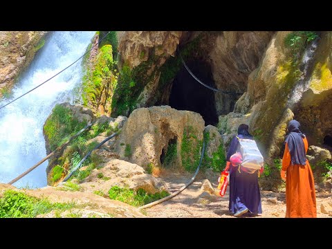 Homeless family discovers abandoned cave in the heart of a magical waterfall