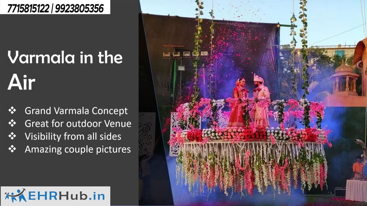 Varmala Entry Concept | Unique Varmala concept | New Varmala Props 2021 ...