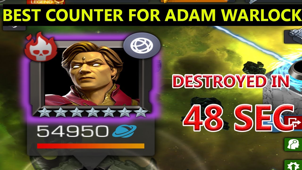 BEST COUNTER FOR ADAM WARLOCK | HOW TO BEAT ADAM WARLOCK mcoc - YouTube