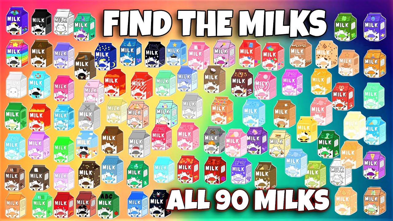 ROBLOX - Find The Milks - ALL [90] Milks - YouTube