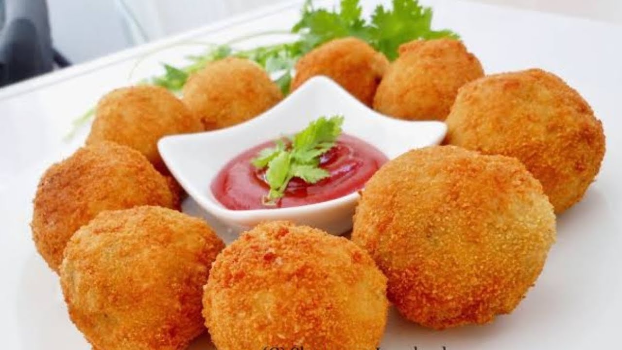 Potato Chicken Cheese Ball|Crispy Chicken Cheese Ball Recipe|yummy ...