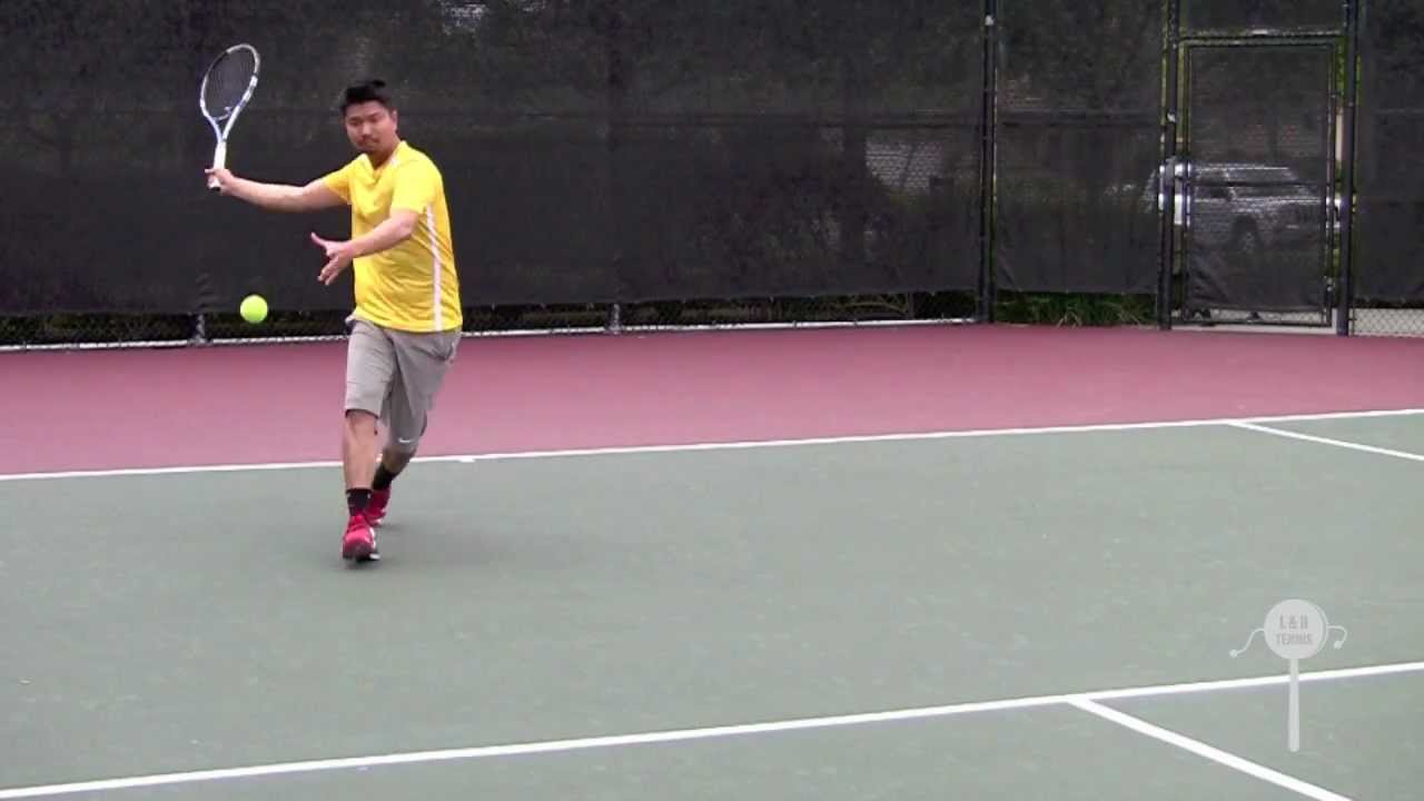 How to hit a Forehand Slice Approach in HD / Instructional - YouTube