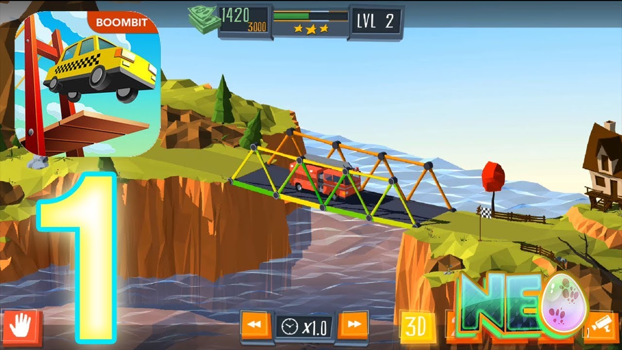 Build A Bridge: Gameplay Walkthrough Part 1 - First Bridge (iOS ...