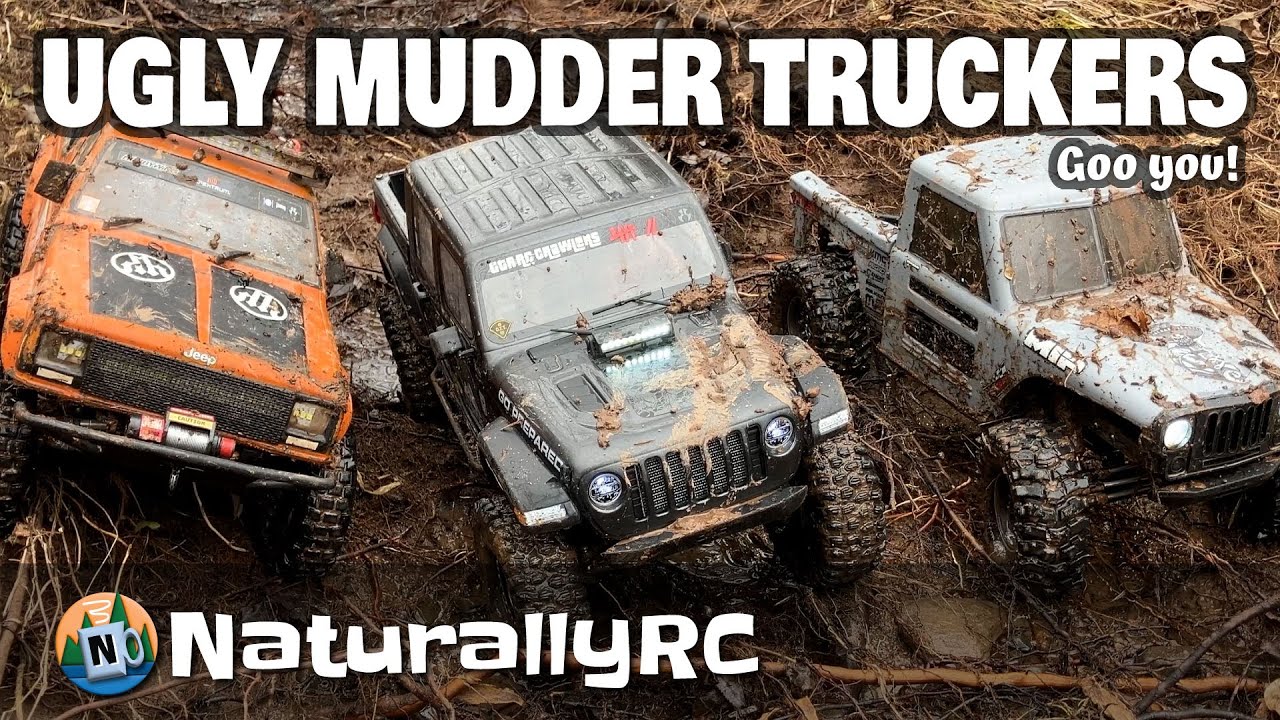 Mud + Mud + More Mud = Sloppy Satisfaction for Three RC Crawlers - YouTube