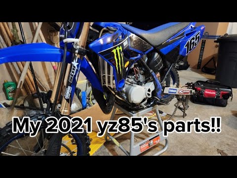 All of the aftermarket parts on my yz85!! - YouTube