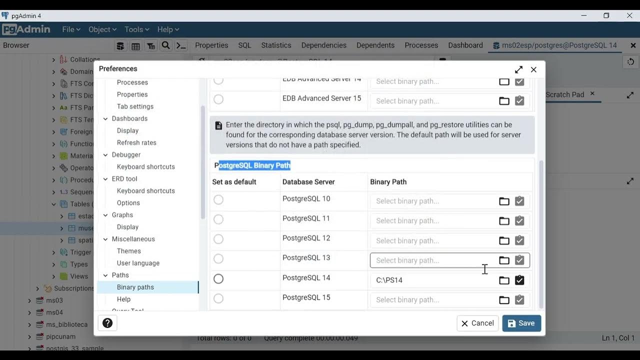 Configurar Path En Pgadmin Youtube