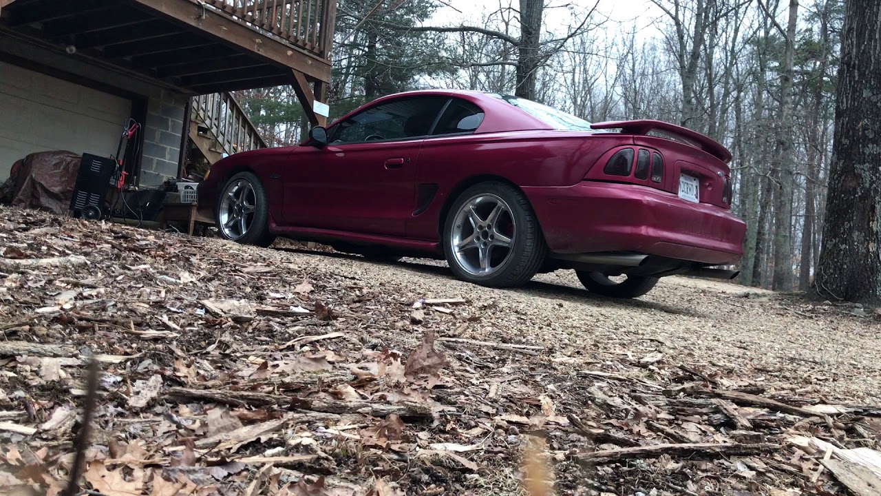 97 Mustang GT bbk long tubes and a x pipe - YouTube